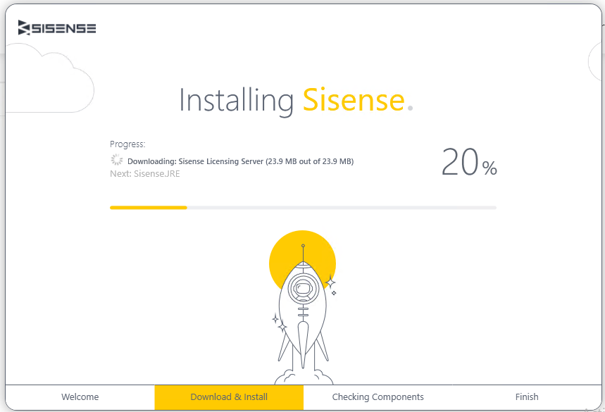 Install Issues - Stuck on "Downloading Sisense Licensing Server" | Sisense