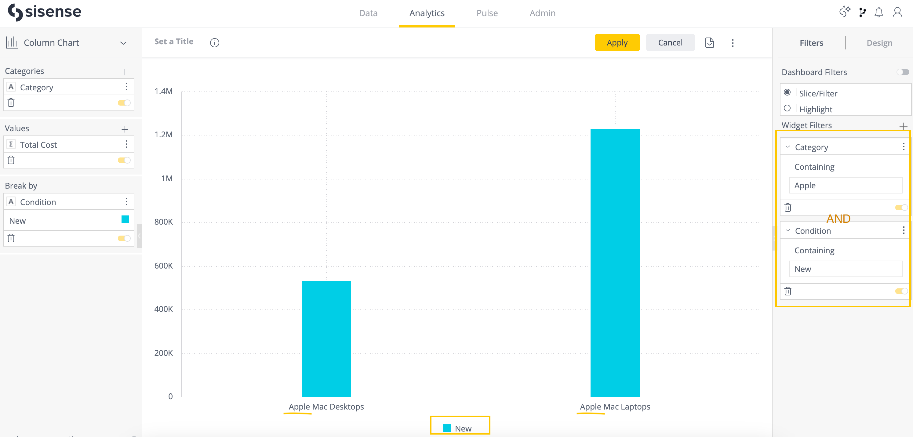 How to Use "OR" Filter Condition on a Widget Level | JavaScript code ...