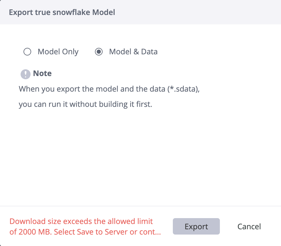 Resolving model export limitations in Sisense [Linux] | Sisense
